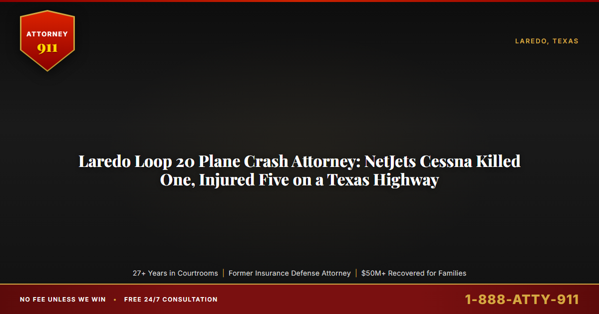Loop 20 plane crash attorney Archives - Attorney911 | Houston, TX ...